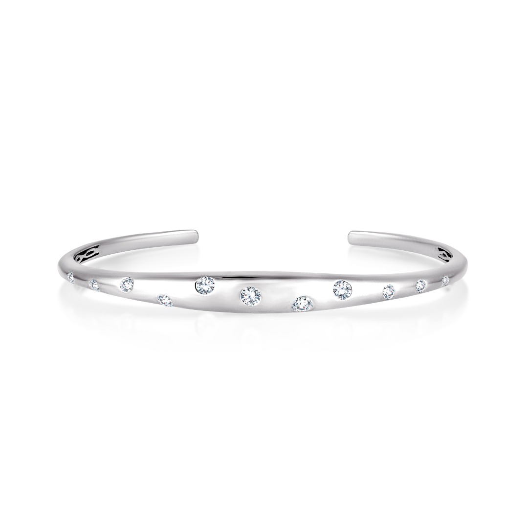 Orbit Diamond Bracelet - 14K White Gold